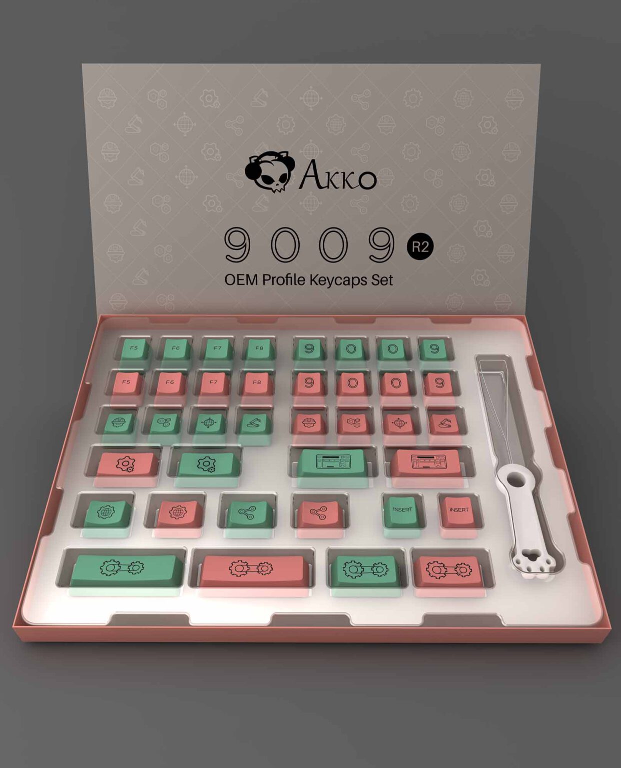 Keycap AKKO 9009 Retro R2 (38 nút) - AKKO Gear - Touch The Fashion