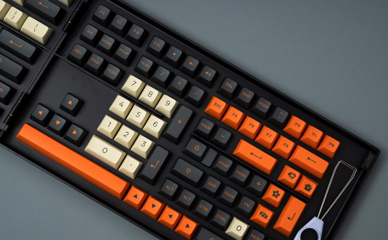 Bộ Keycap AKKO Carbon Retro (PBT Double-Shot/ASA profile/158 nút)