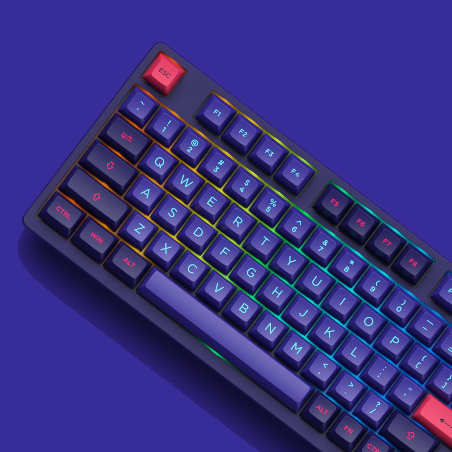 Bàn phím cơ AKKO 3098B Multi-modes Neon ( Hotswap / CS Jelly )