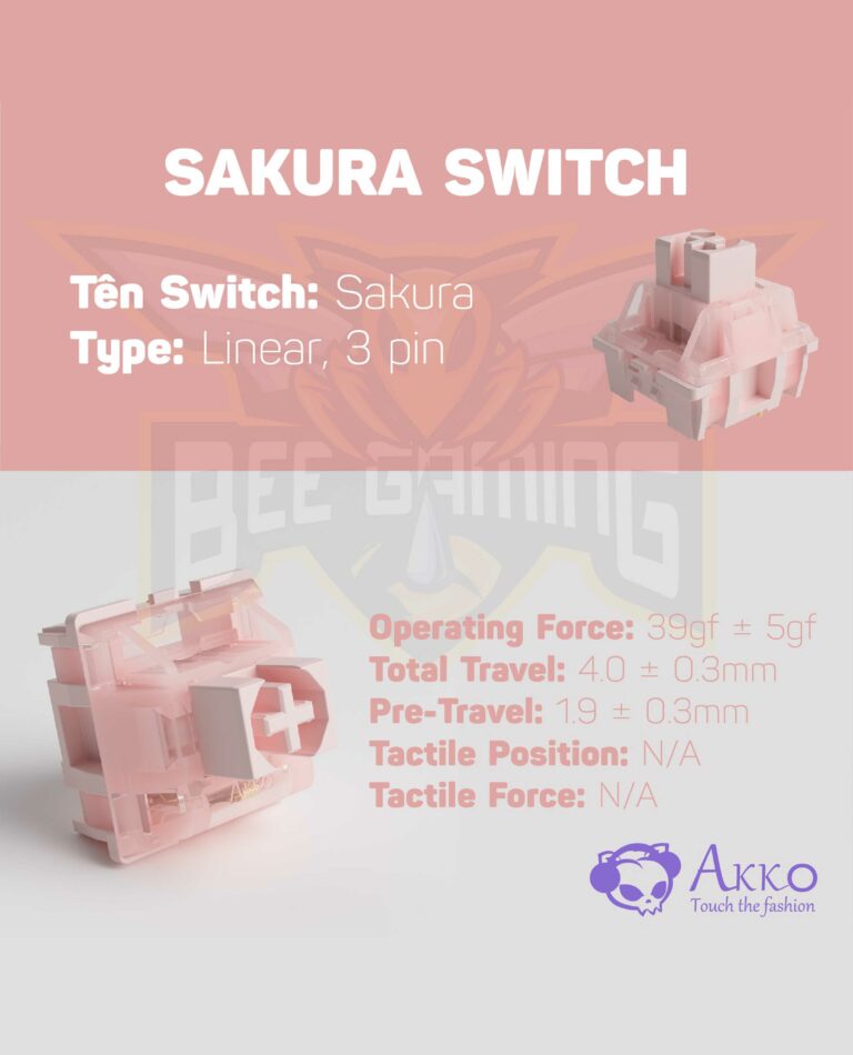 AKKO Switch v3 – Cream Yellow Pro ( 5 pin / 45 switch) - AKKO Gear ...