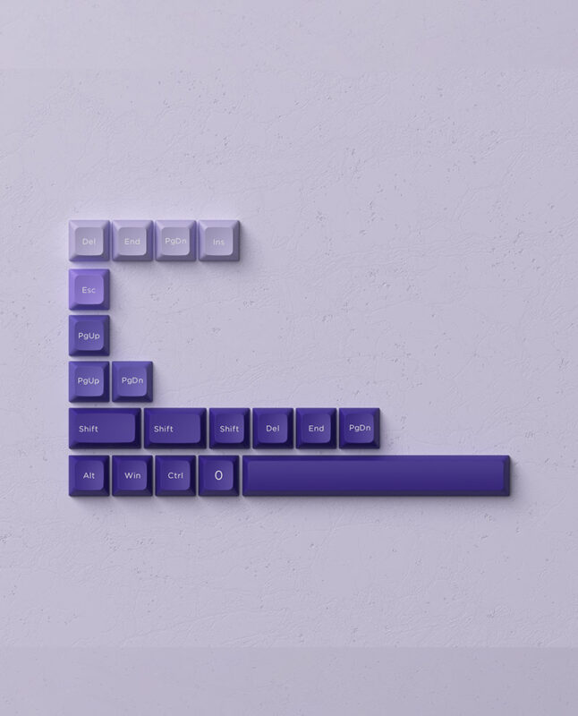 Bộ keycap AKKO - Provence (PBT Double-Shot / JDA profile / 127 nút)