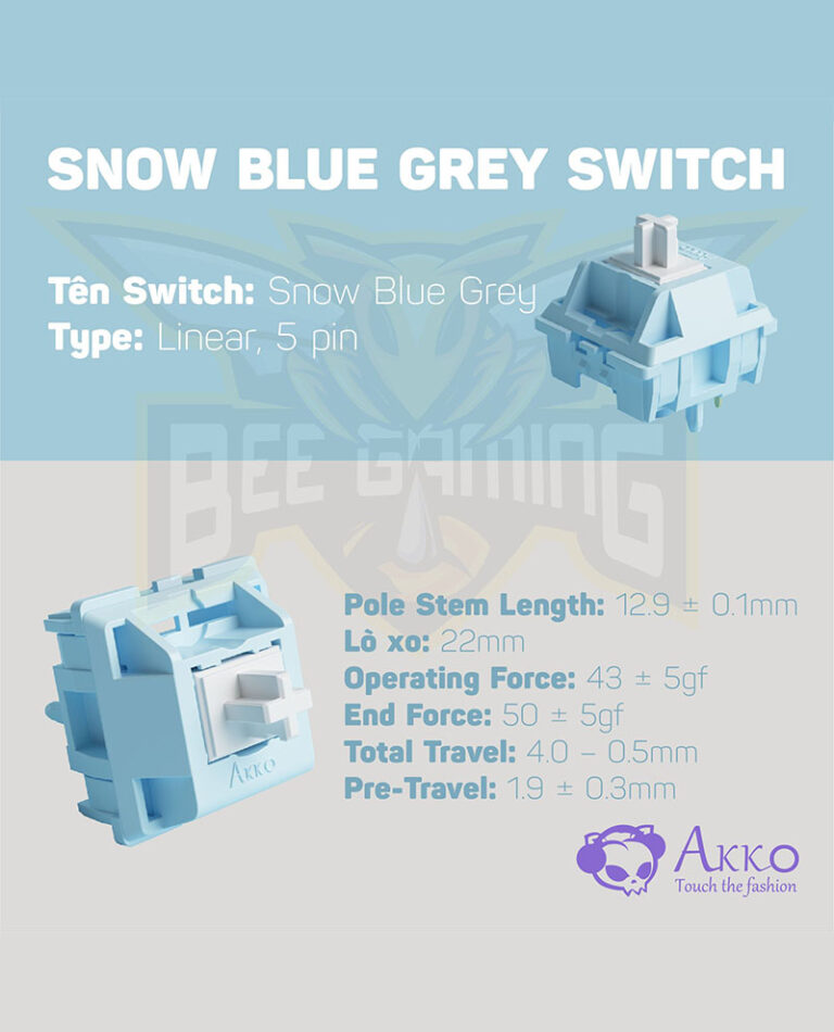 AKKO Switch v3 – Cream Yellow Pro ( 5 pin / 45 switch) - AKKO Gear ...