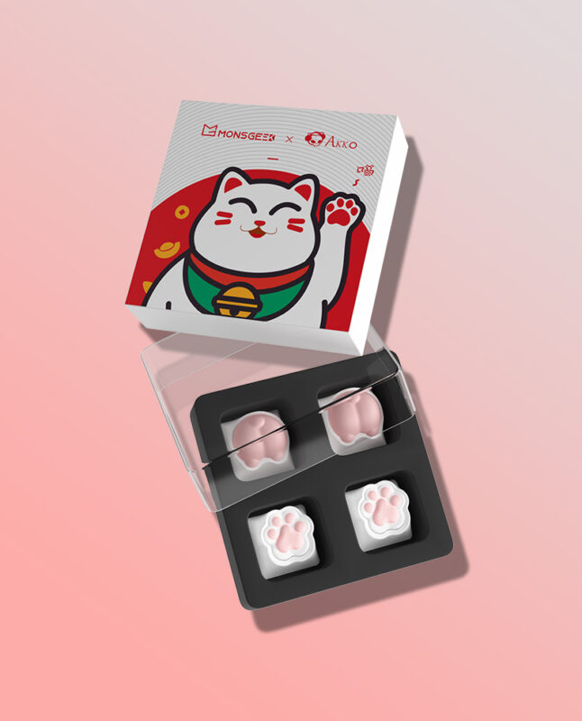 Bộ keycap AKKO - Cat Paws Artisan (Chất liệu PC / hộp 4 nút) - AKKO ...