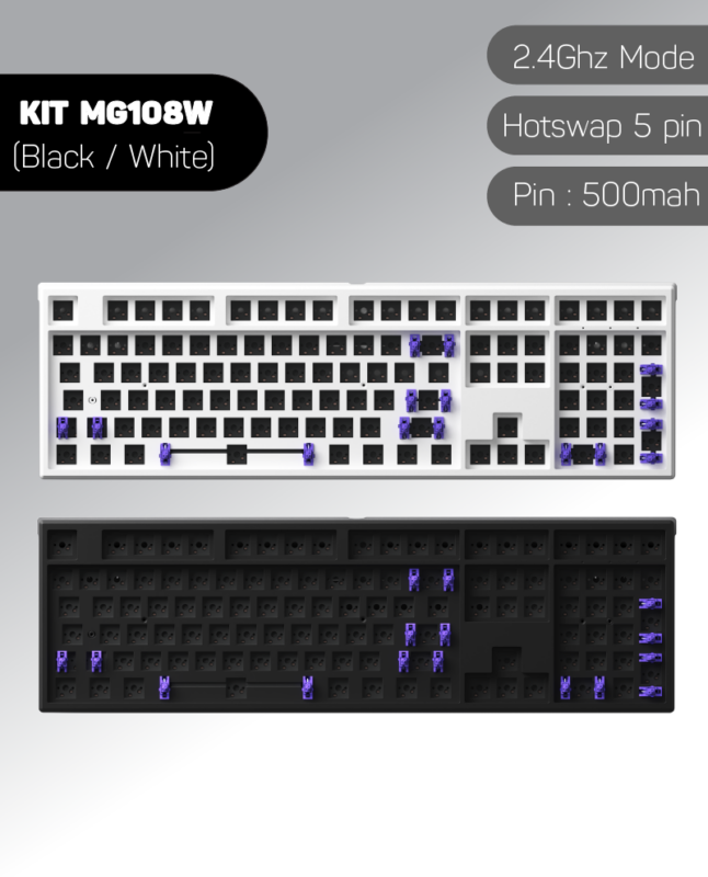 KIT bàn phím cơ MonsGeek MG108W (Dual Mode / Hotswap 5 pin) - AKKO Gear - Touch The Fashion